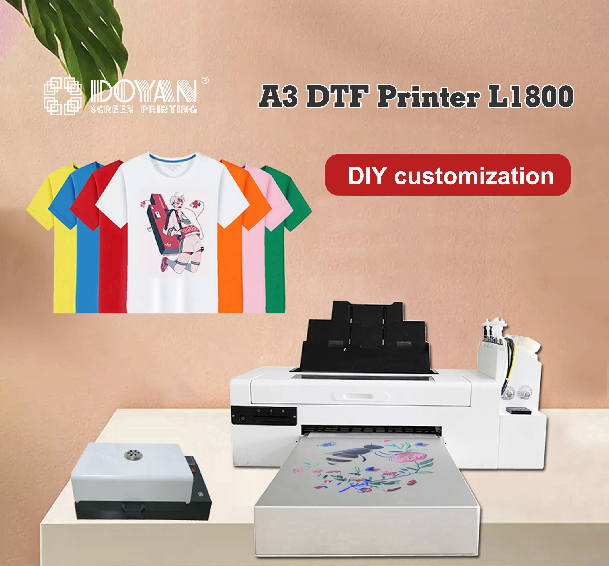 DTF A3 Printer with Shaking Powder Machine - High Productivity