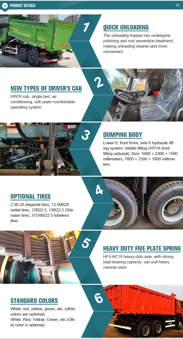40 Ton 6x4 Diesel Tipper Truck - Sinotruk Howo Nx Dump Truck