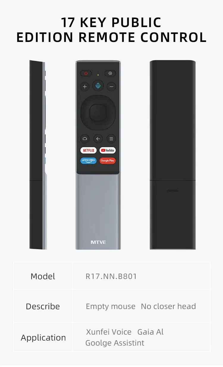 Smart Tv Remote Control Replacement Bt Voice Controller For Smart Tv Tv ...