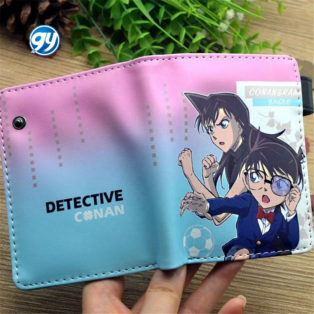 Detective Conan Edogawa Kudou Shinichi Mouri Ran Short Pu Leather ...