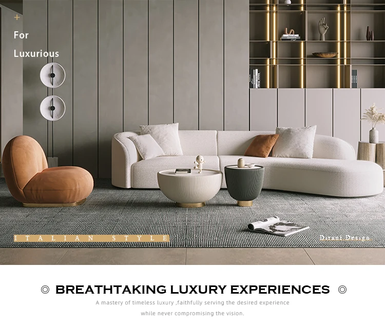 Soft Round Modern Couch - Cashmere Sofa Designs Luxury