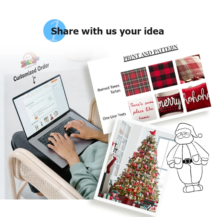 Zaves 16" Door Knob Welcome Sign Candy Macaron Santa Snowman Gift For ...