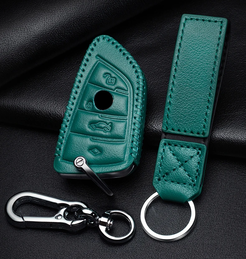 Custom Handmade Model High End Leather Car Remote Car Key Cover - Buy ...