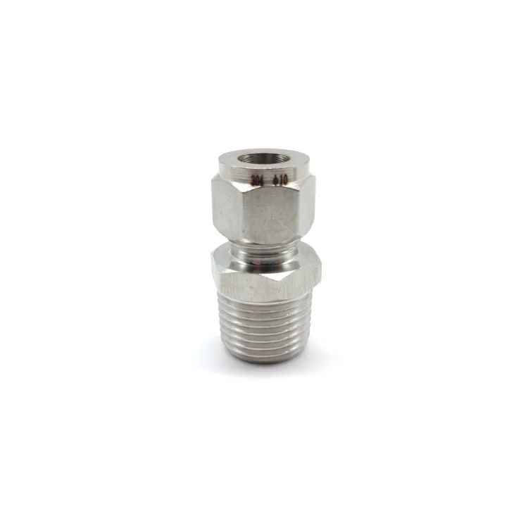 10mm Tube X 1/2 In. NPT Male Connector - 316 Stainless Steel