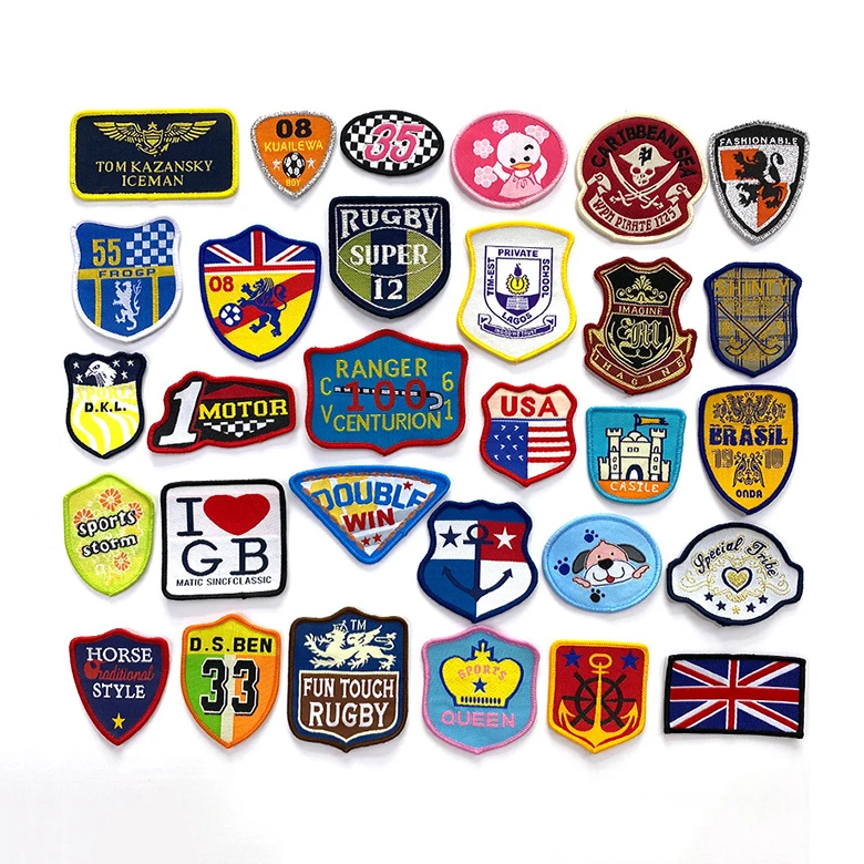 China Manufacturer Shield Shapes Shoulder Emblem For Clothing Brand ...