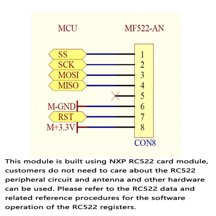 Rfid Read/write Rf Module Rc522 Card Reader Module 13.56mhz Ic Swipe ...