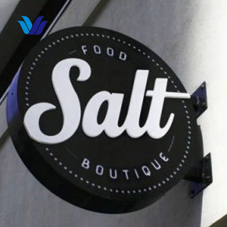Acrylic Round Light Box Sign - Double Sided Outdoor LED Sign