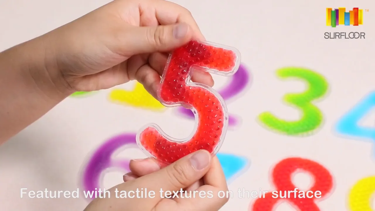 Sensory Learning Sensory Gel Filled Number 123 Toy Moveable Number Toy ...