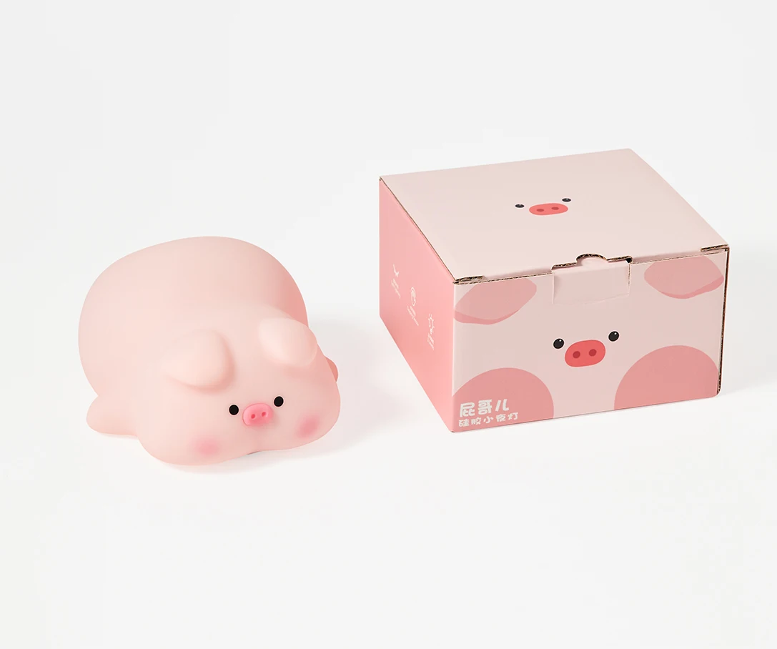 New Wholesale Silicone Night Lamp Desktop Mini Pig Silicone Light Toys ...