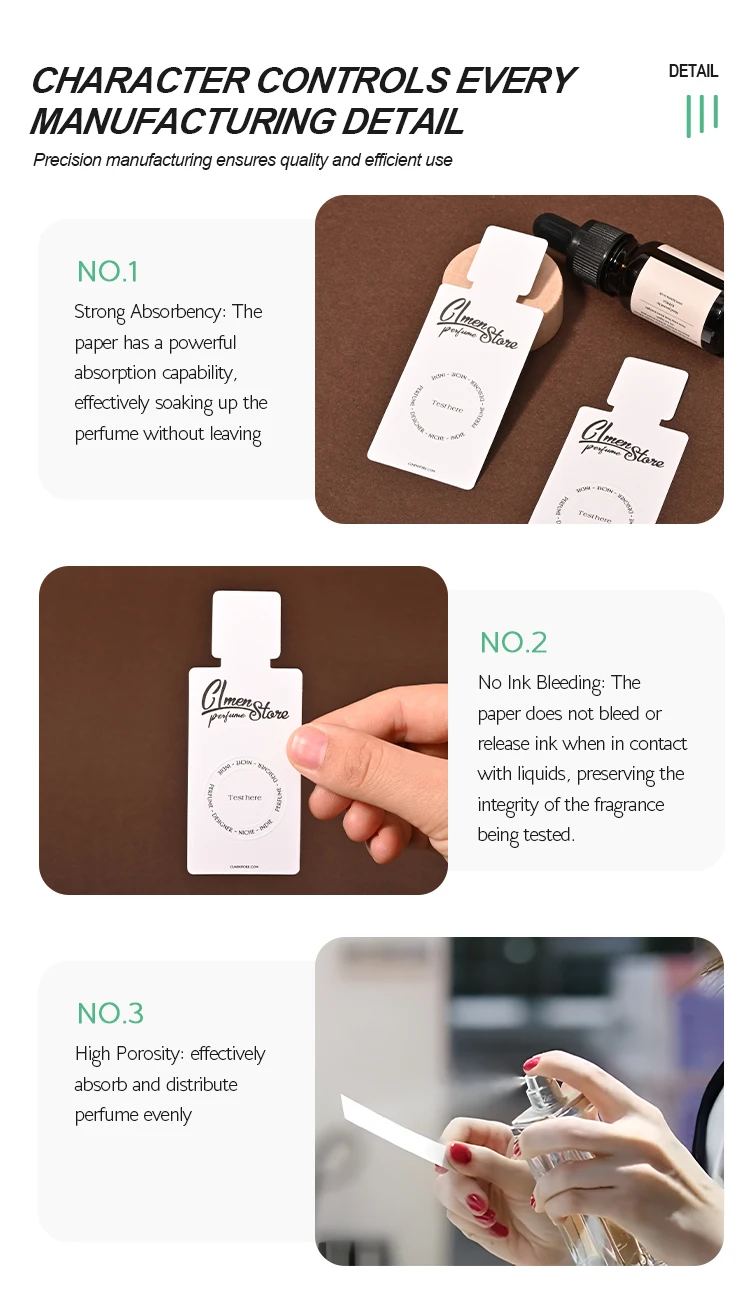 Fully Customizable Perfume Blotters Perfume Paper Tester Blotter Strip ...