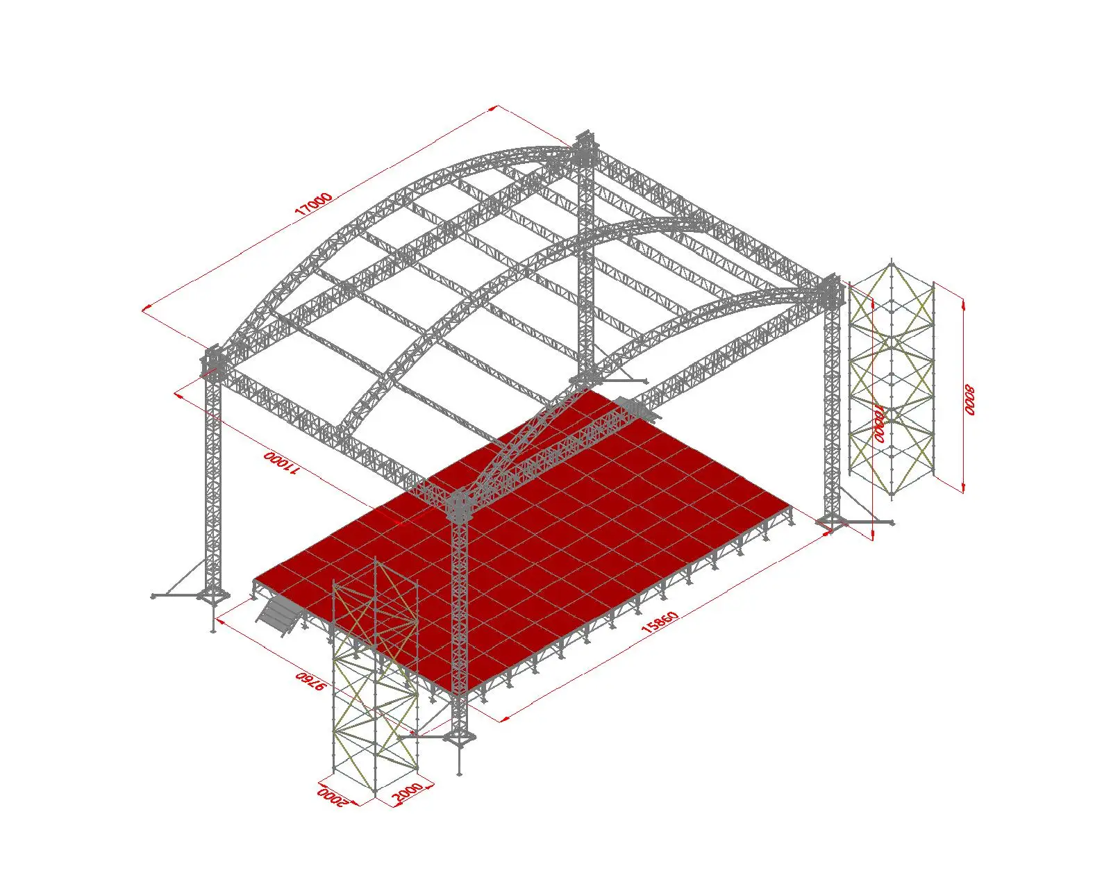 Mingkai MK-STAGE-ALL - Heavy Loading Luxury Aluminium Stage
