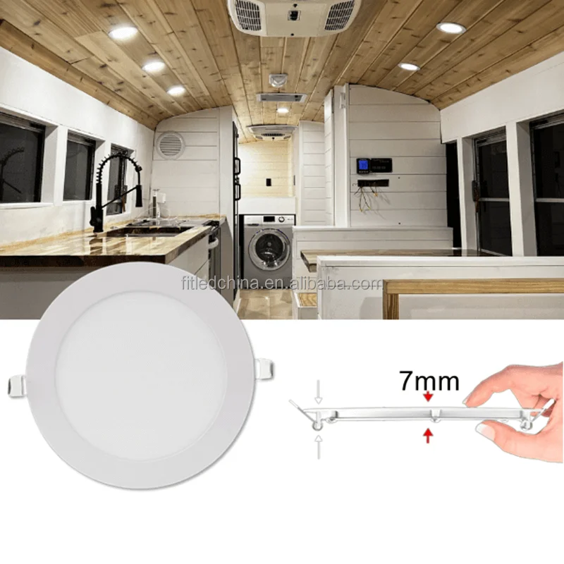 7mm Recessed Downlight Motorhome Camper LED Auto Interior Light Dome ...