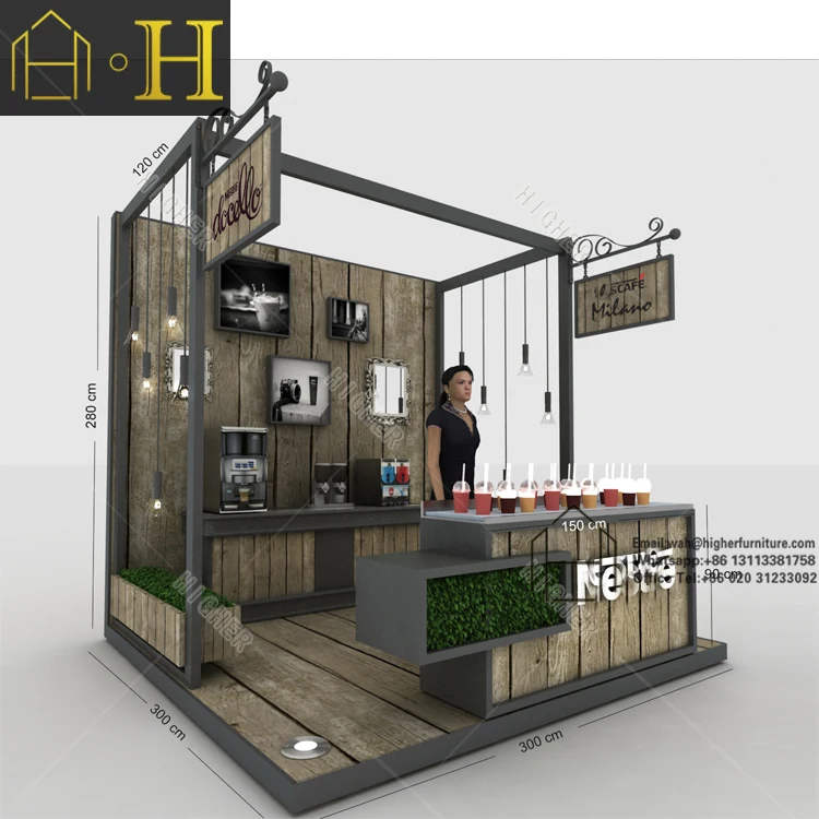 Luxury Food Kiosk Design for Retail - Customizable Solutions