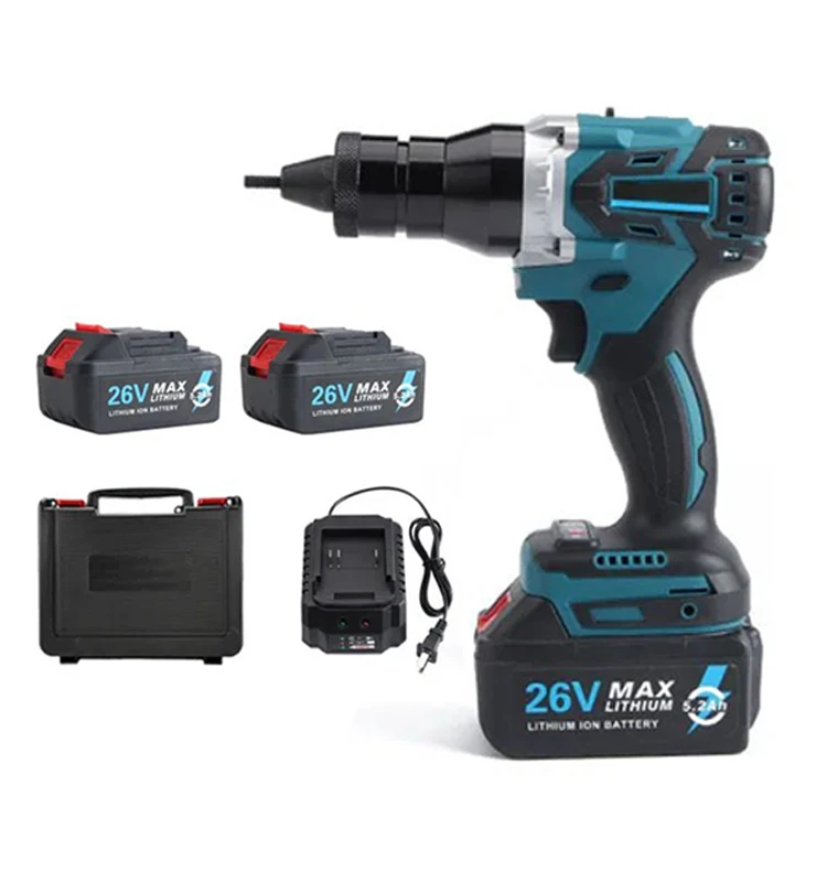 Cordless Battery Rivet Gun 21v High Speed And Strong Power Factory Nut ...