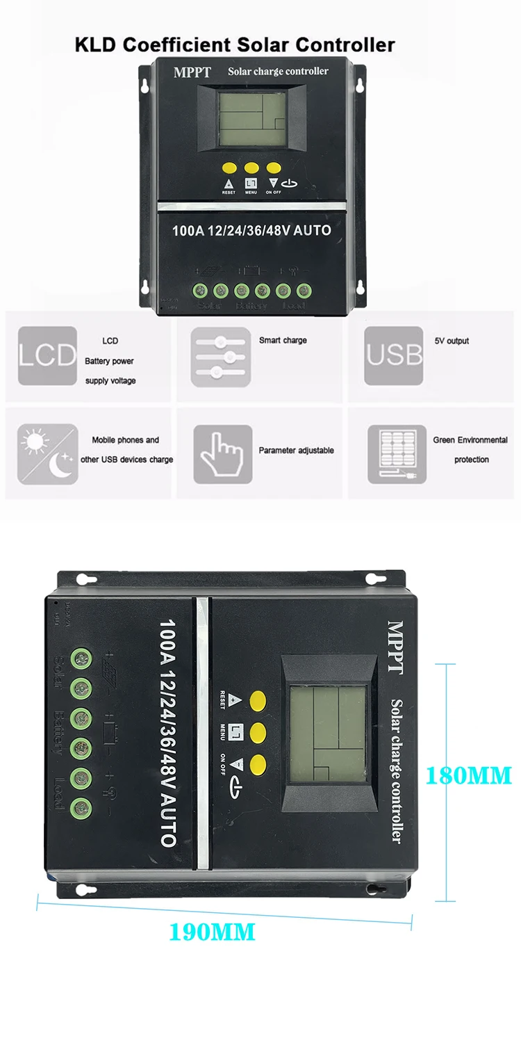 100a 12v/24v/36v/48v Mppt Solar,Charge Controller Sy48100a Panel ...