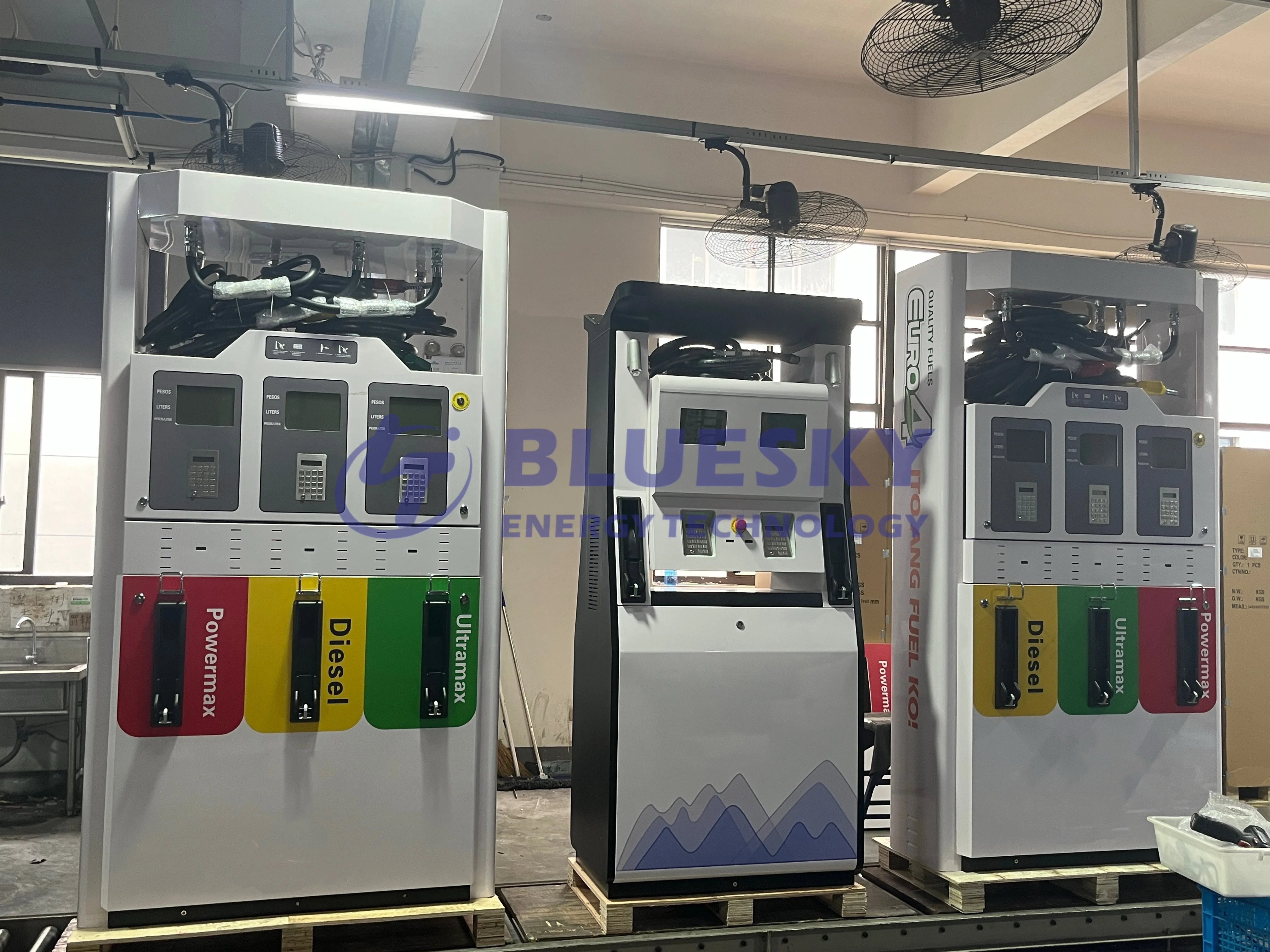 Blue Sky Fuel Dispenser Pump Price for Tatsuno Type 3, 6 Nozzles, Flow ...