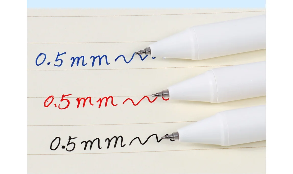 Foska ST Tip Plastic Office Gel Ink Pen 0.5mm Gel Ink Pen Blue Black ...