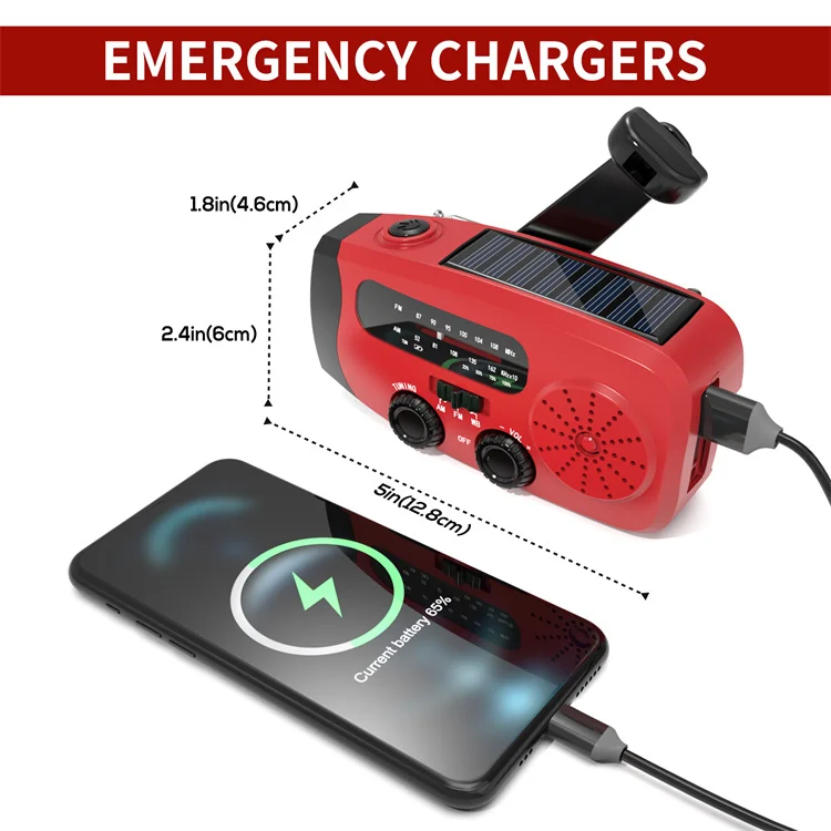 Emergency Survival Solar Products Kit Weather Radio Hand Crank Self ...