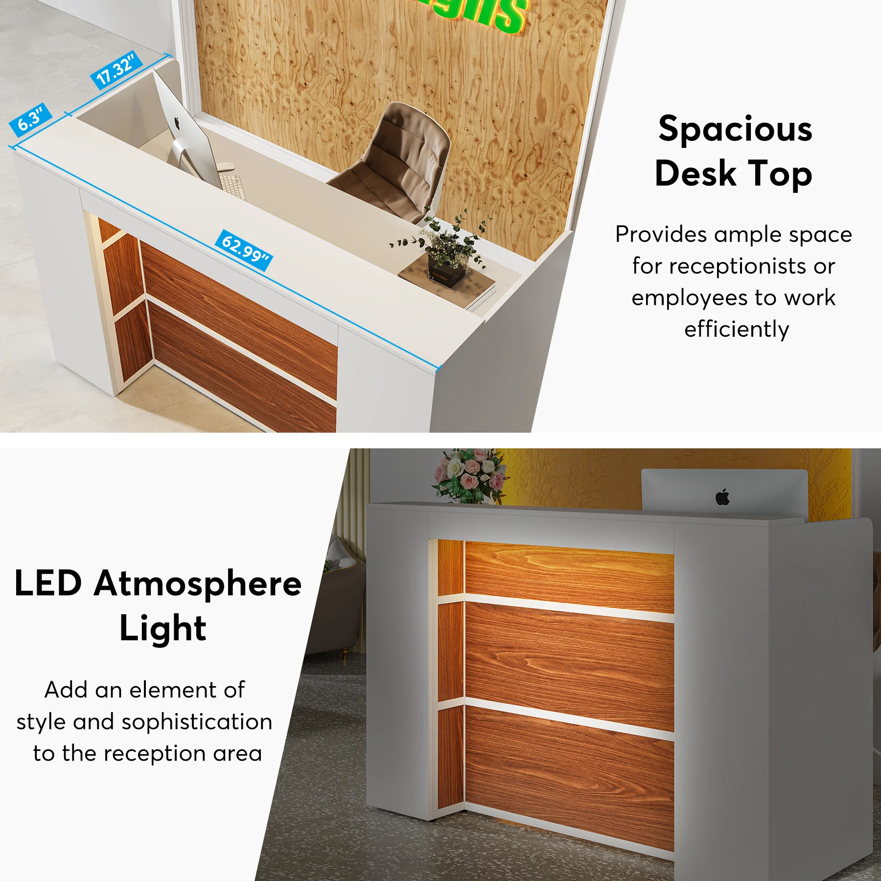 New Modern Executive Front Counters Table Office Reception Desk Design ...