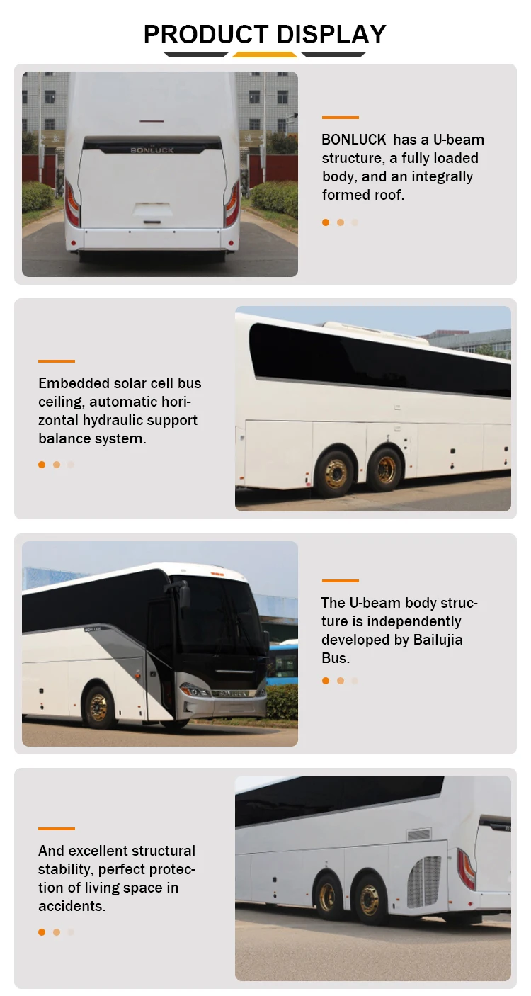 BONLUCK Tour Coach Bus 75 Seats - Efficient Transportation