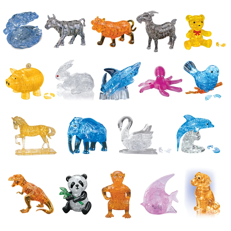 Alibaba.com: 3D Crystal Puzzle Animal Block Puzzle Sheet for Tiger ...