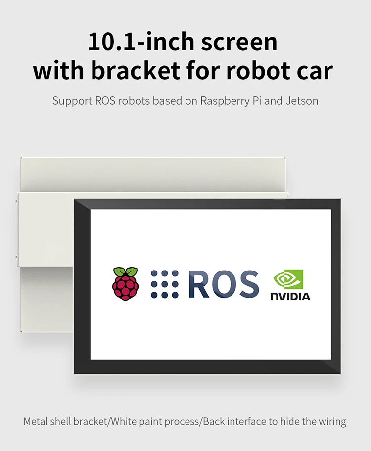 Ros Robot High Resolution Of 1280*800 10.1 Inch Screen With Bracket ...