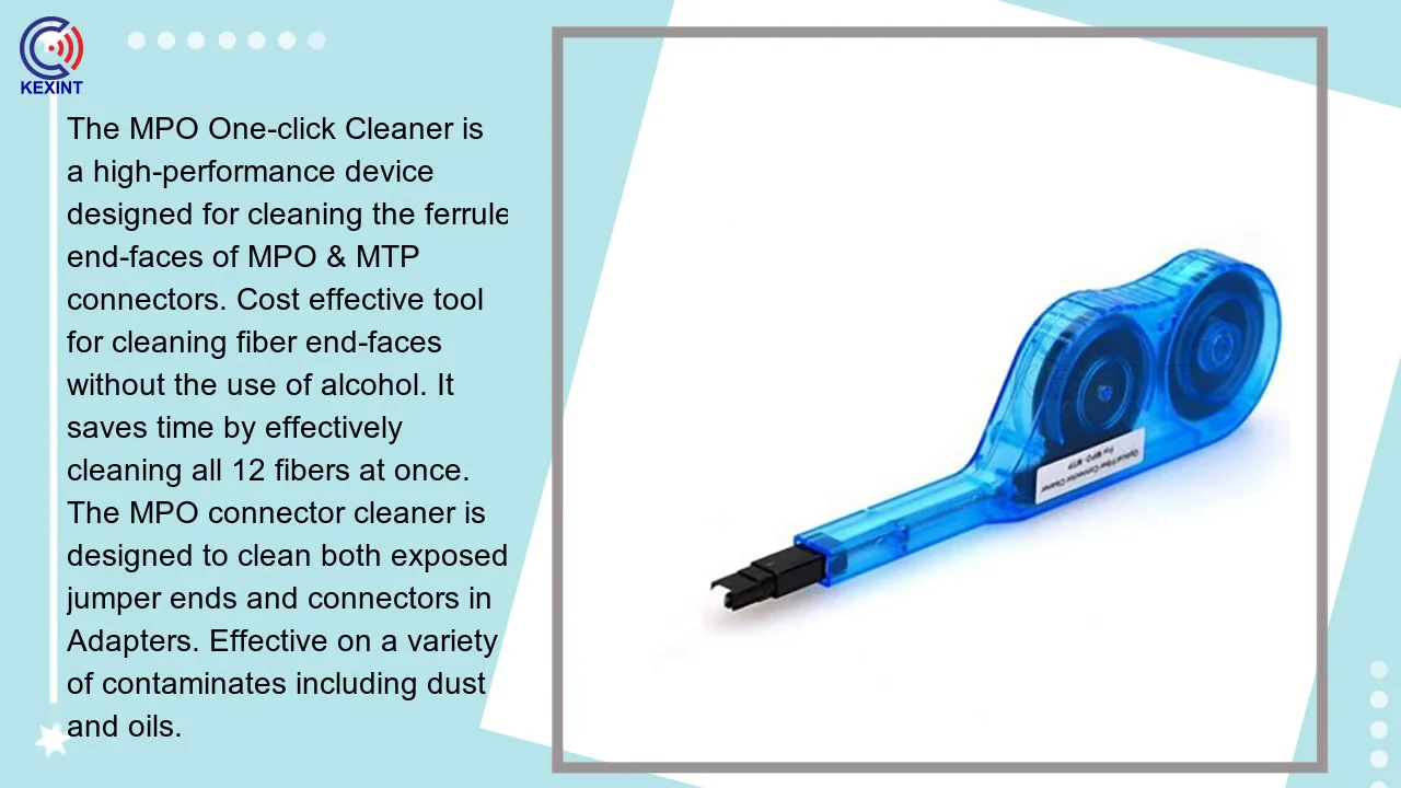 Kexint Ftth One Click Mpo Mtp Optical Fiber Connector Cleaner Pen Cassette High-performance Tool ...