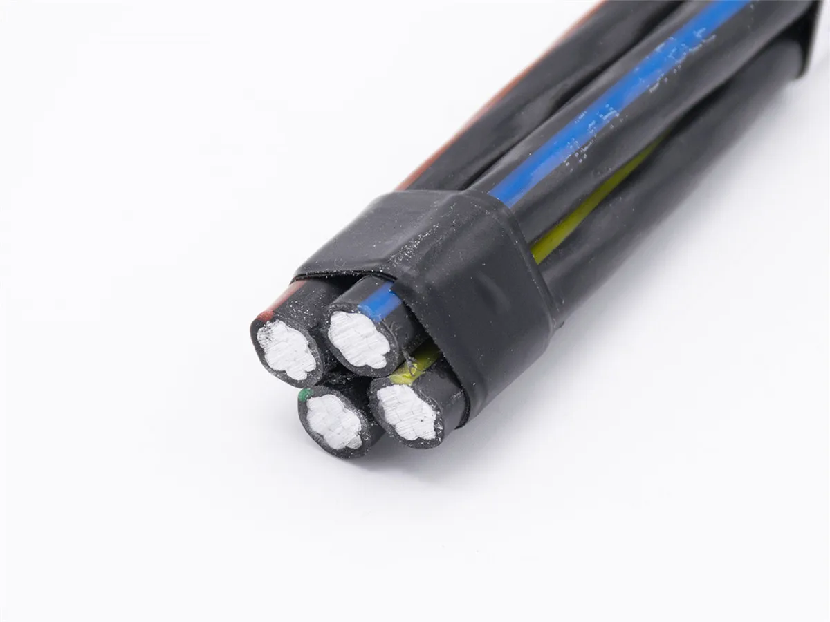 Self-Supporting Insulated Overhead Wire Cable SIP-4, 600/1000V, XLPE ...