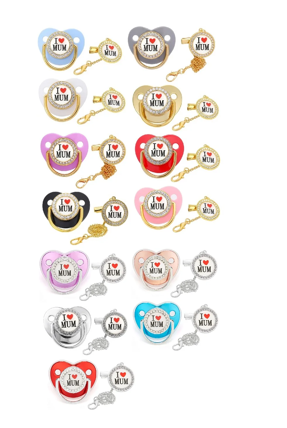 Diamond Pacifier - Custom Personalized Baby Nipple