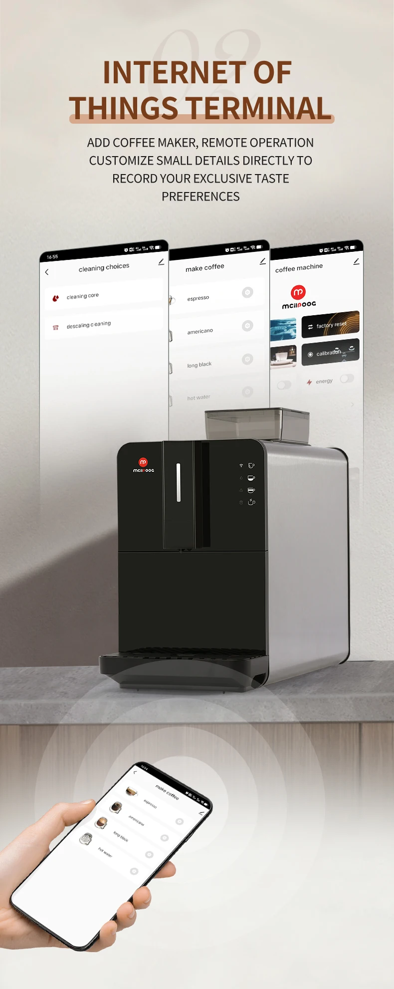 Smart Wi-Fi Espresso Machine - Automatic & App-controlled