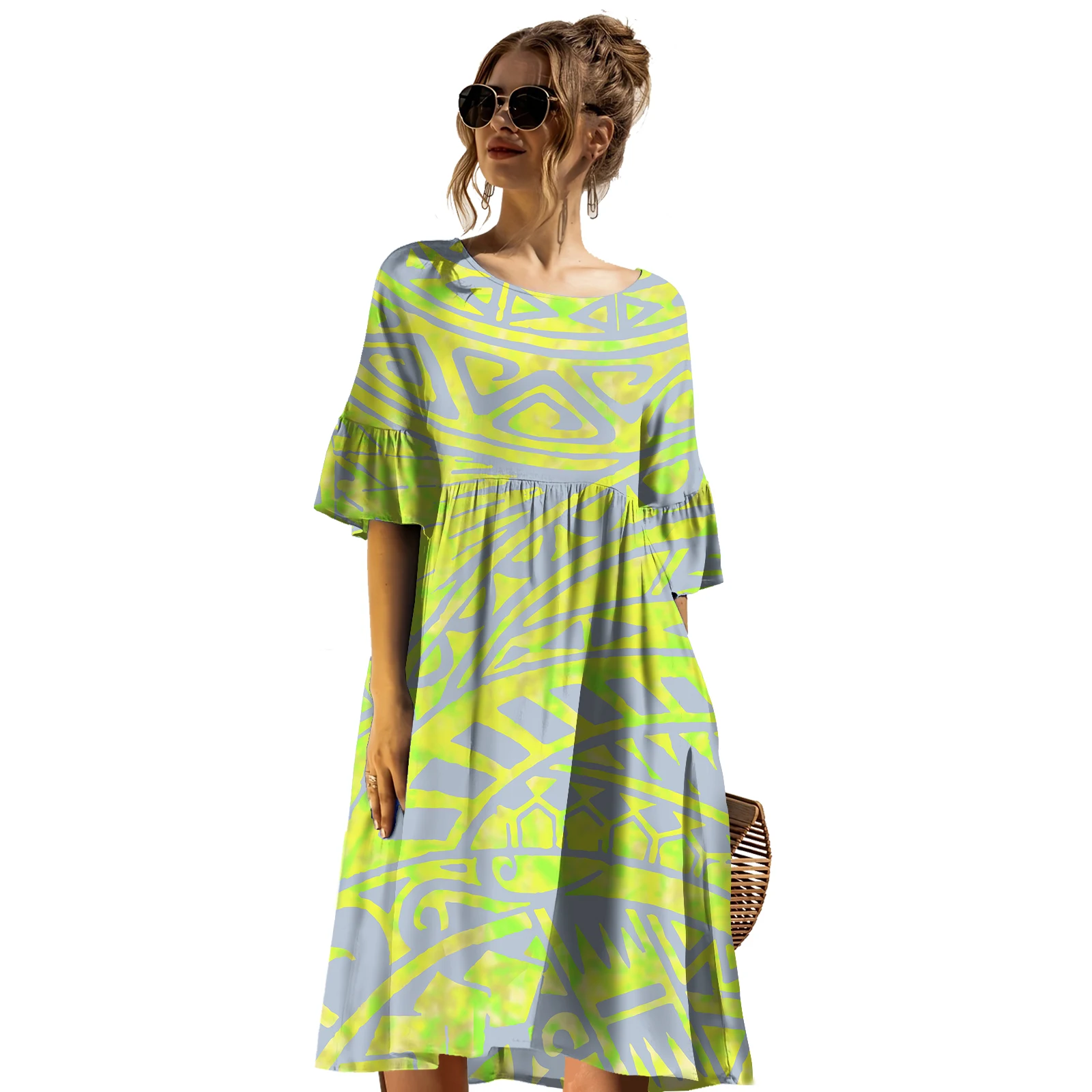 Polynesian Tribal Clothing Samoan Tongan Style Tapa Print Design Custom ...