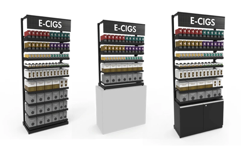 Custom Stand Display Cigarette Pusher Tobacco Cigarette Display ...