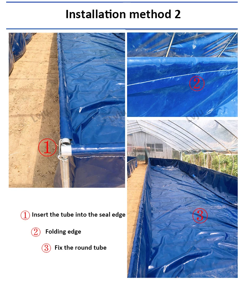 Alibaba.com: LVJU 2000L 2x1x1m PVC Blue Pond Liner for outdoor fish ...