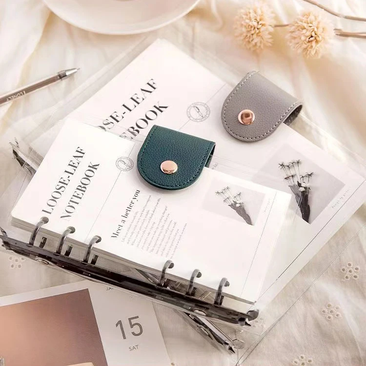 Transparent PVC Binder - Refillable & Portable Organizer