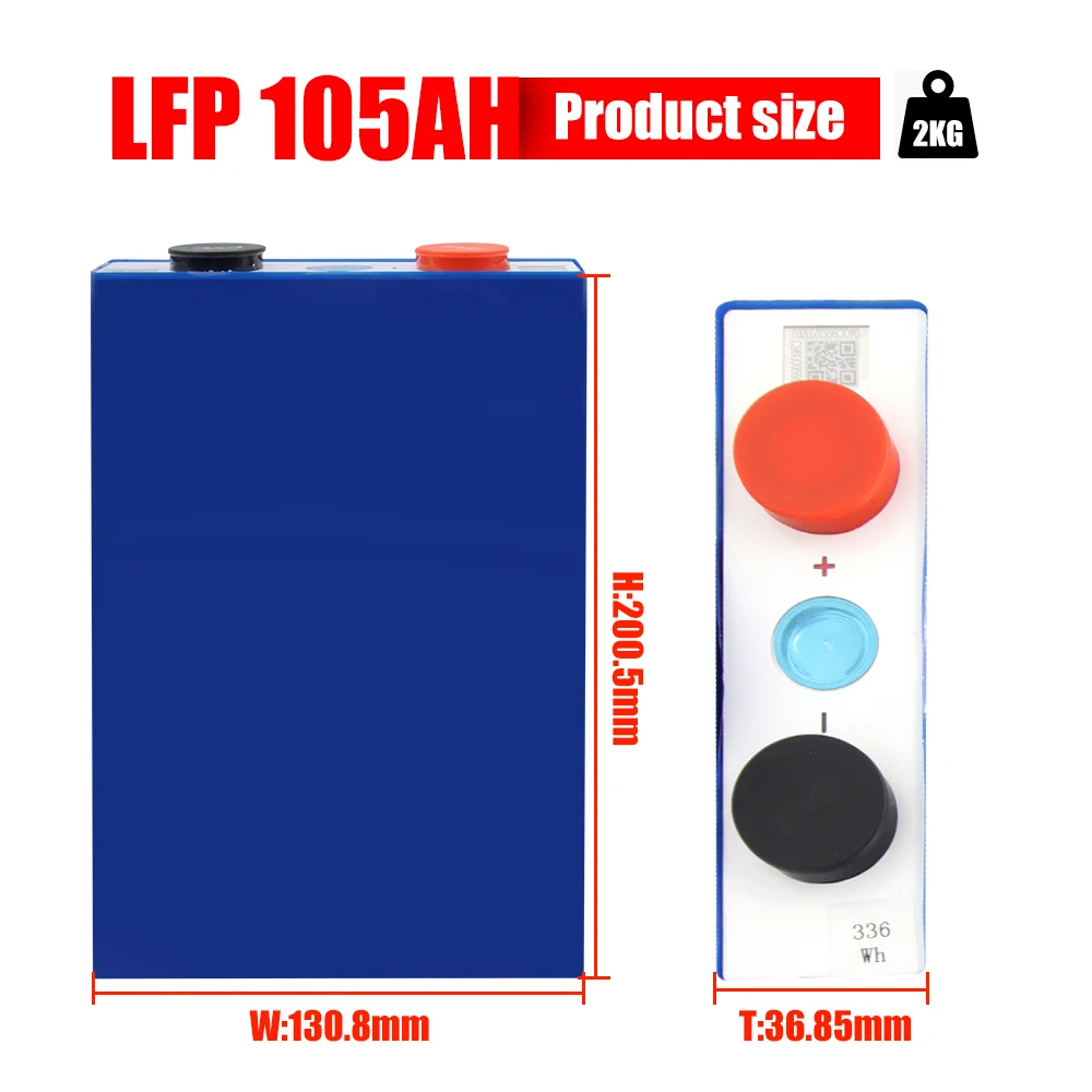 Eve Lithium Lifepo4 3.2v 105ah Battery Cell For Evs & Solar Energy ...