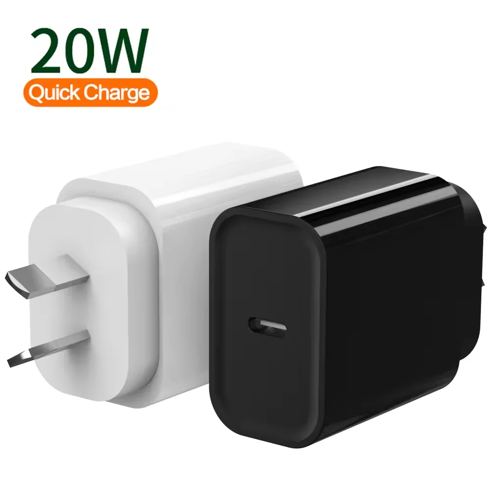 5V 3A 9V 12V PD 3.0 20W USB Single port fast speed charging Wall ...