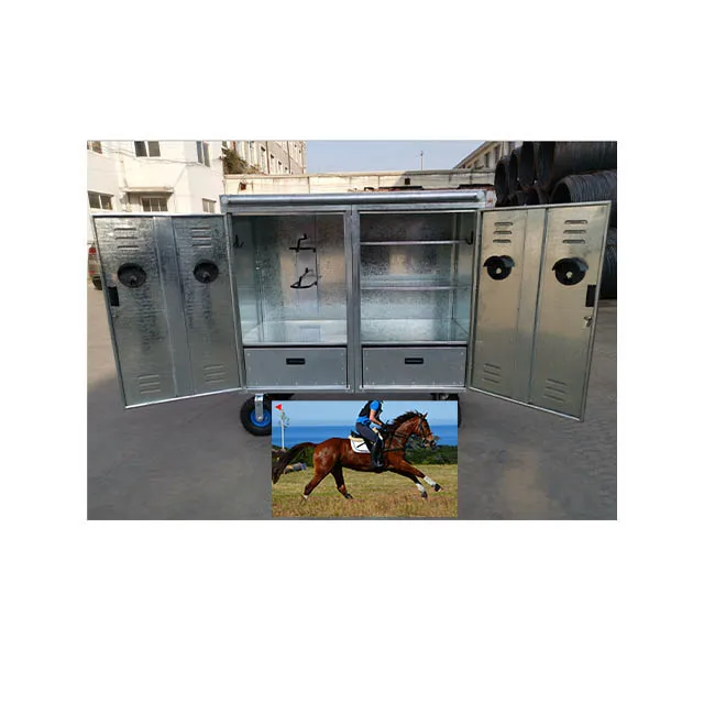 Mobile Powder Coated Portable Horse Saddle Box Tack Box Locker With ...