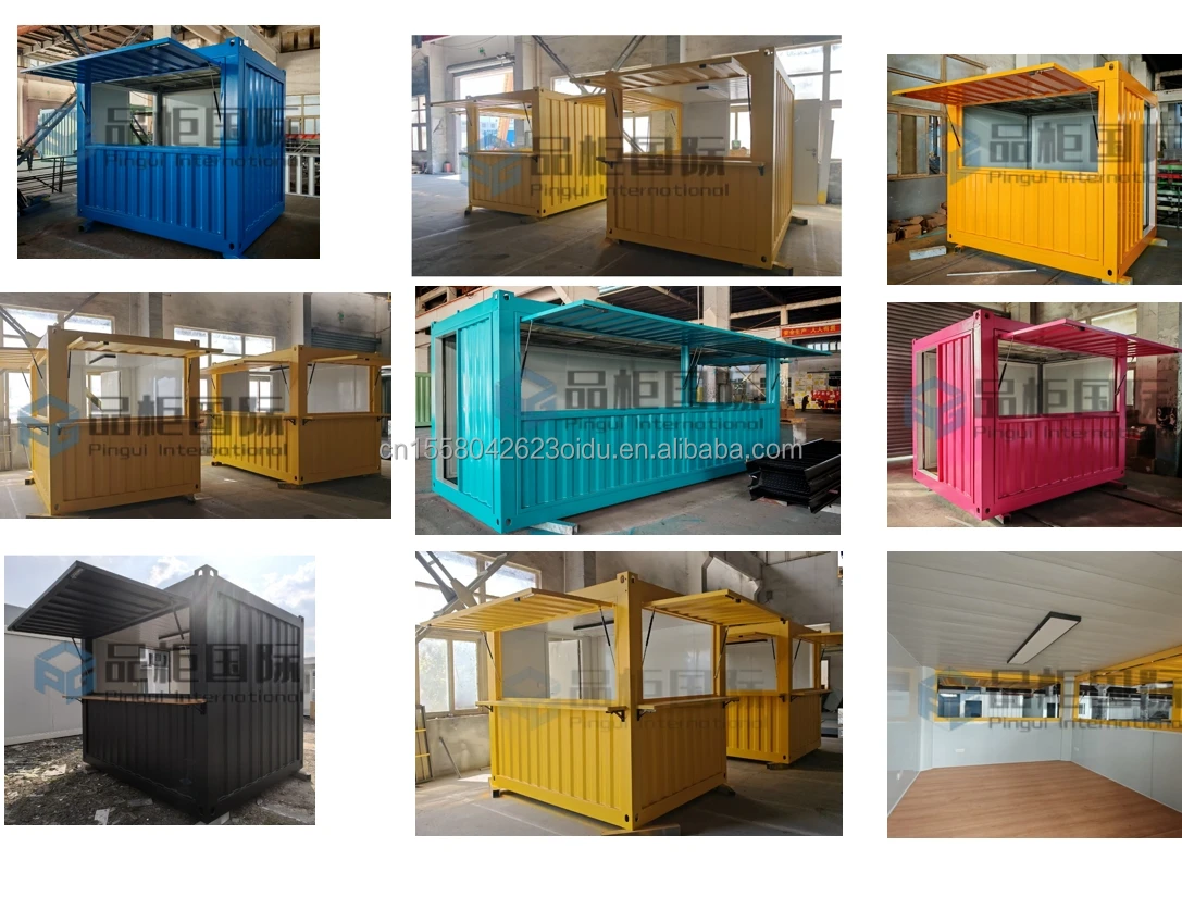 10ft Fast Food Mini Mobile Container Coffee Bar - Modern Design