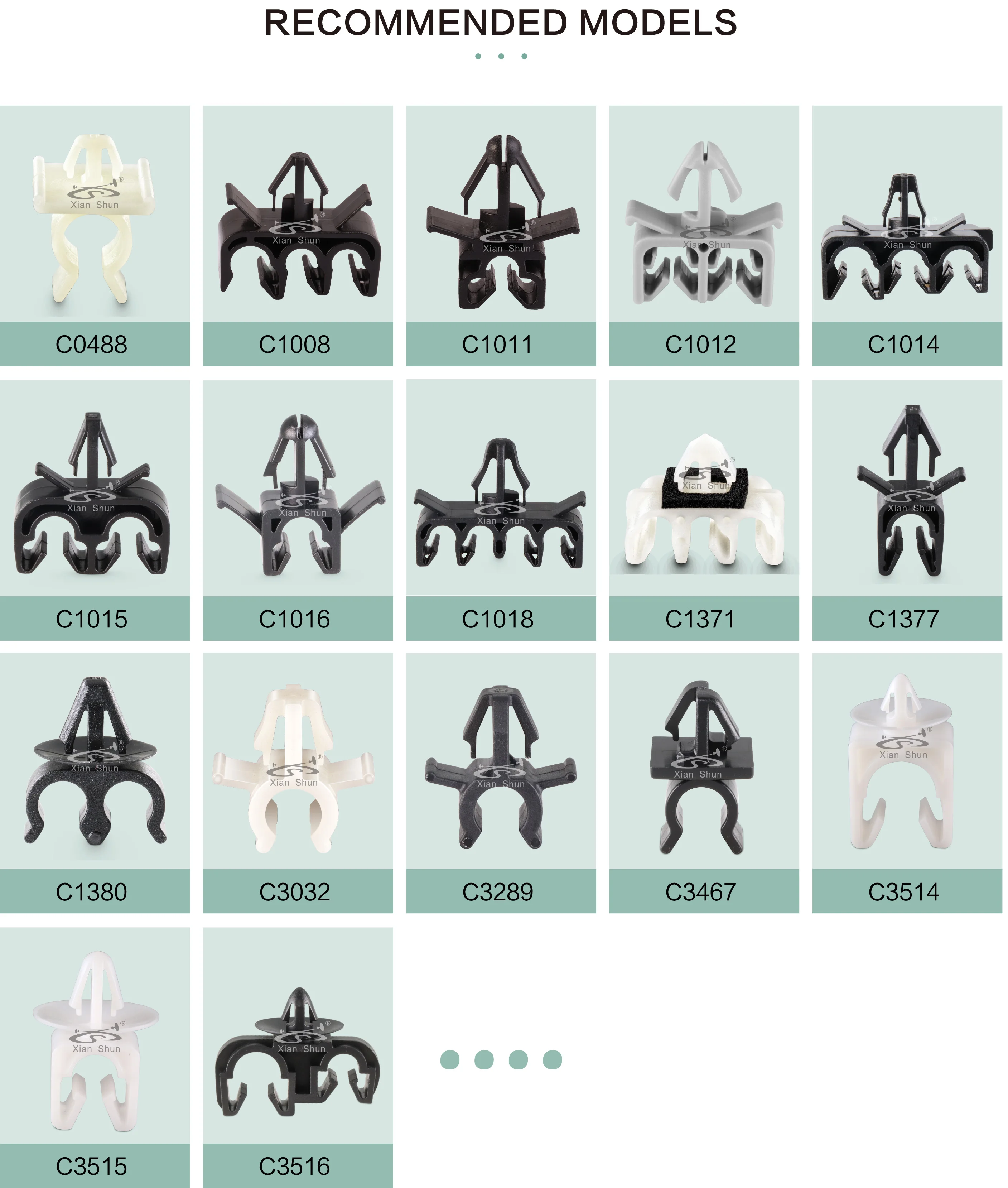 Xianshun Auto Clip Plastic Fastener For All Vehicle Car Wire Harness ...