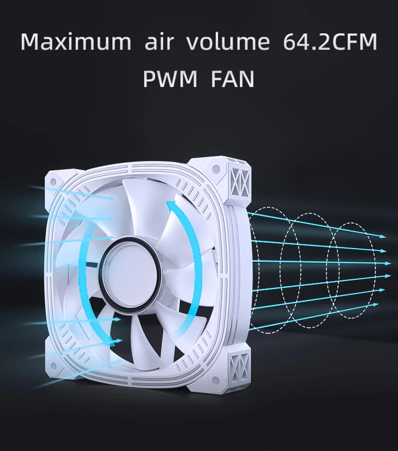 Prism Pc Case Fan 120Mm Argb Air Pc Cooler Desktop Chassis Cooling Aura ...