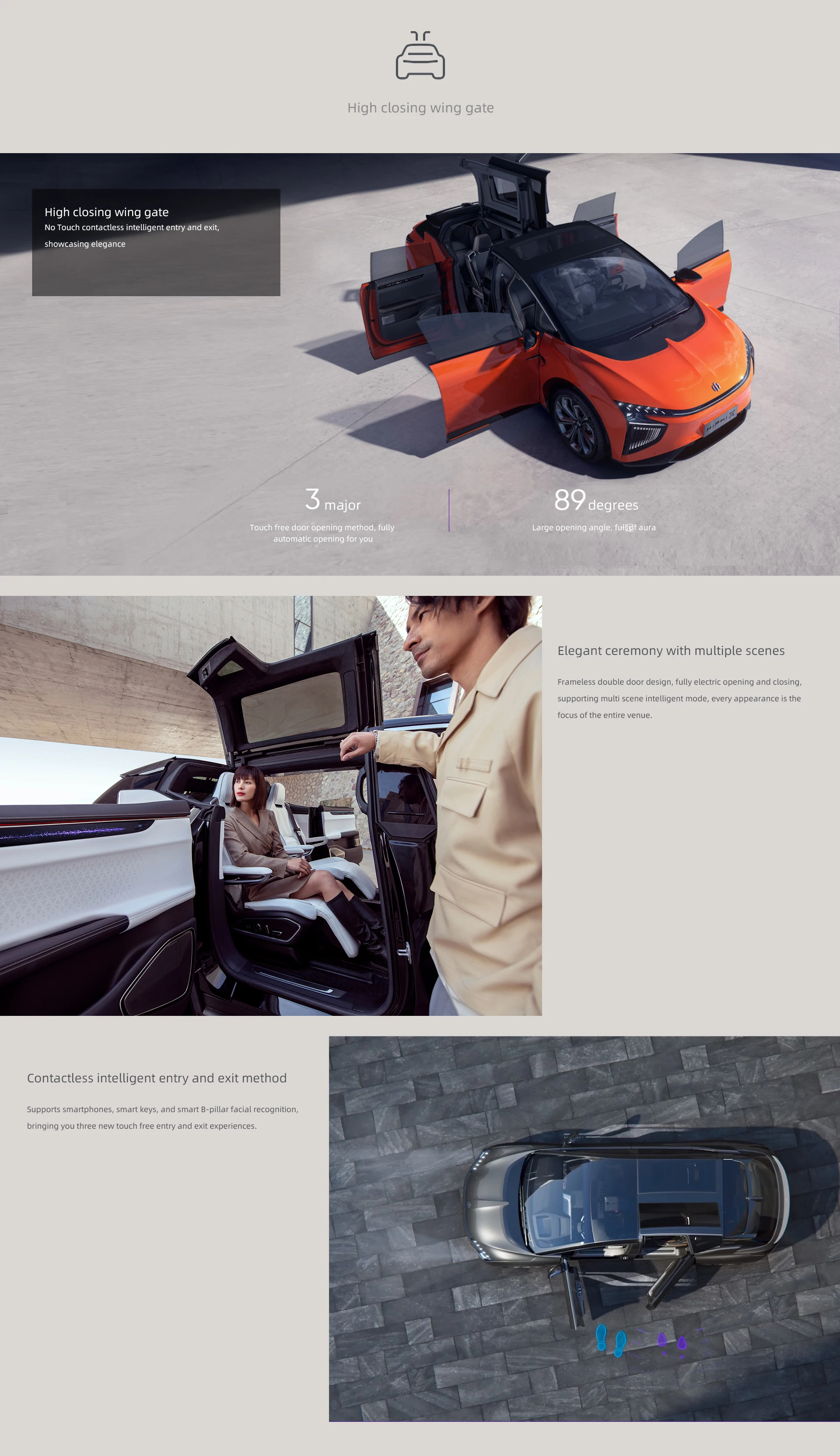 2023 2024 Pure Electric Car Hiphi Z X Y Luxury 4 Seats 4wd New Car Suv ...