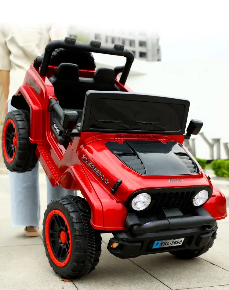 Children's Electric Four-wheel Vehicle Baby Remote Control Ride On Cars ...