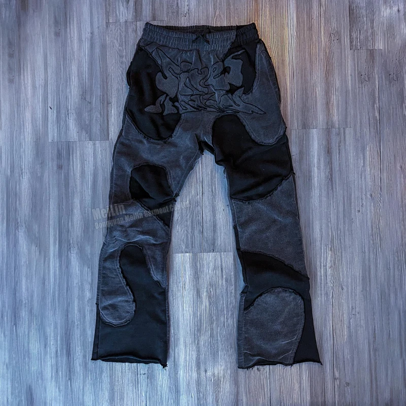 Wholesale Custom Acid Washed Vintage Sunfade Flair Sweatpants ...