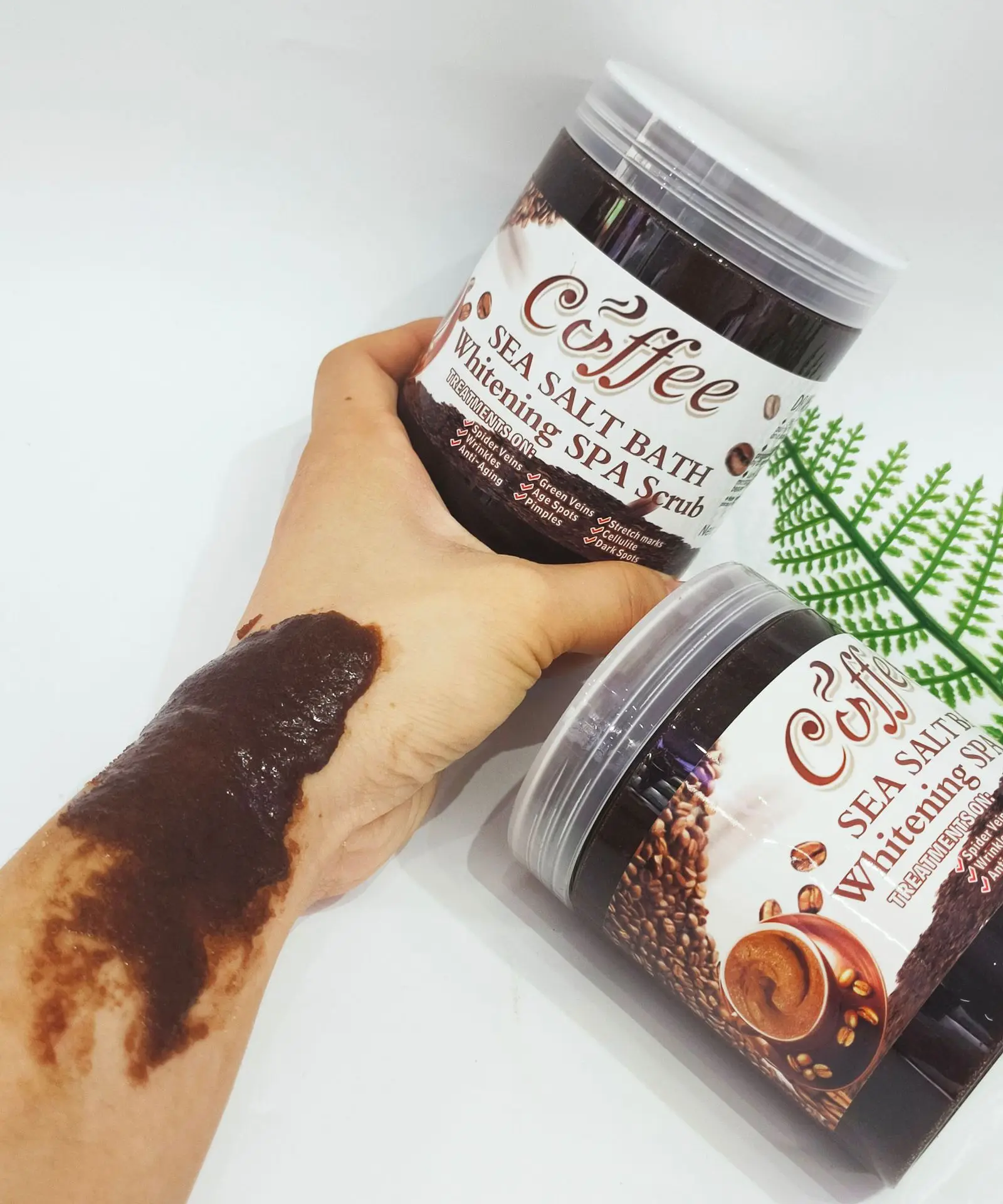 Cafe Coffee Scrub Exfoliating Whitening Body Scrub Private Label ...
