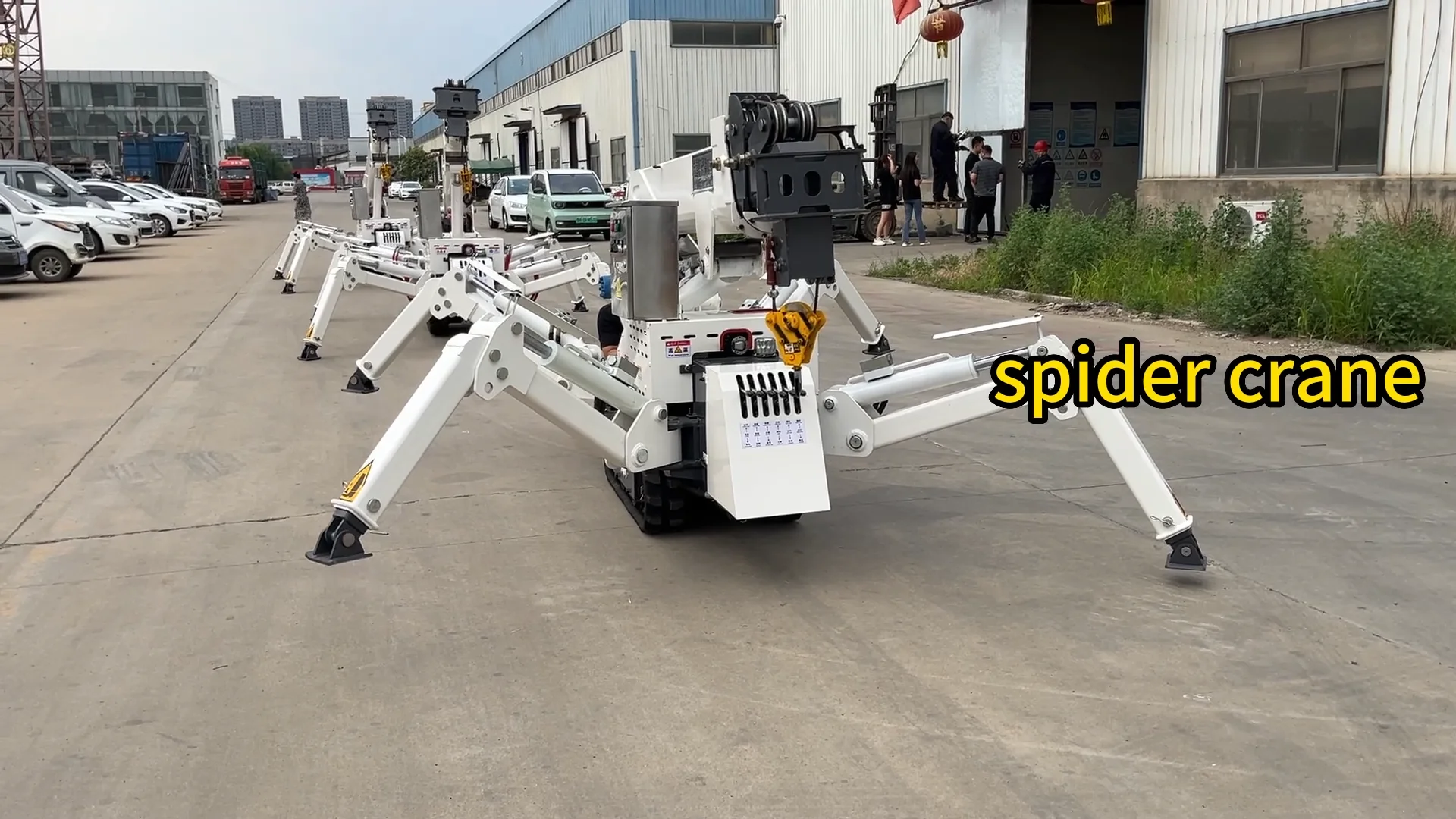 Mini Spider Crane Crawler Crane With Hydraulic Telescopic Outrigger New Mini Crane Lift For Car ...