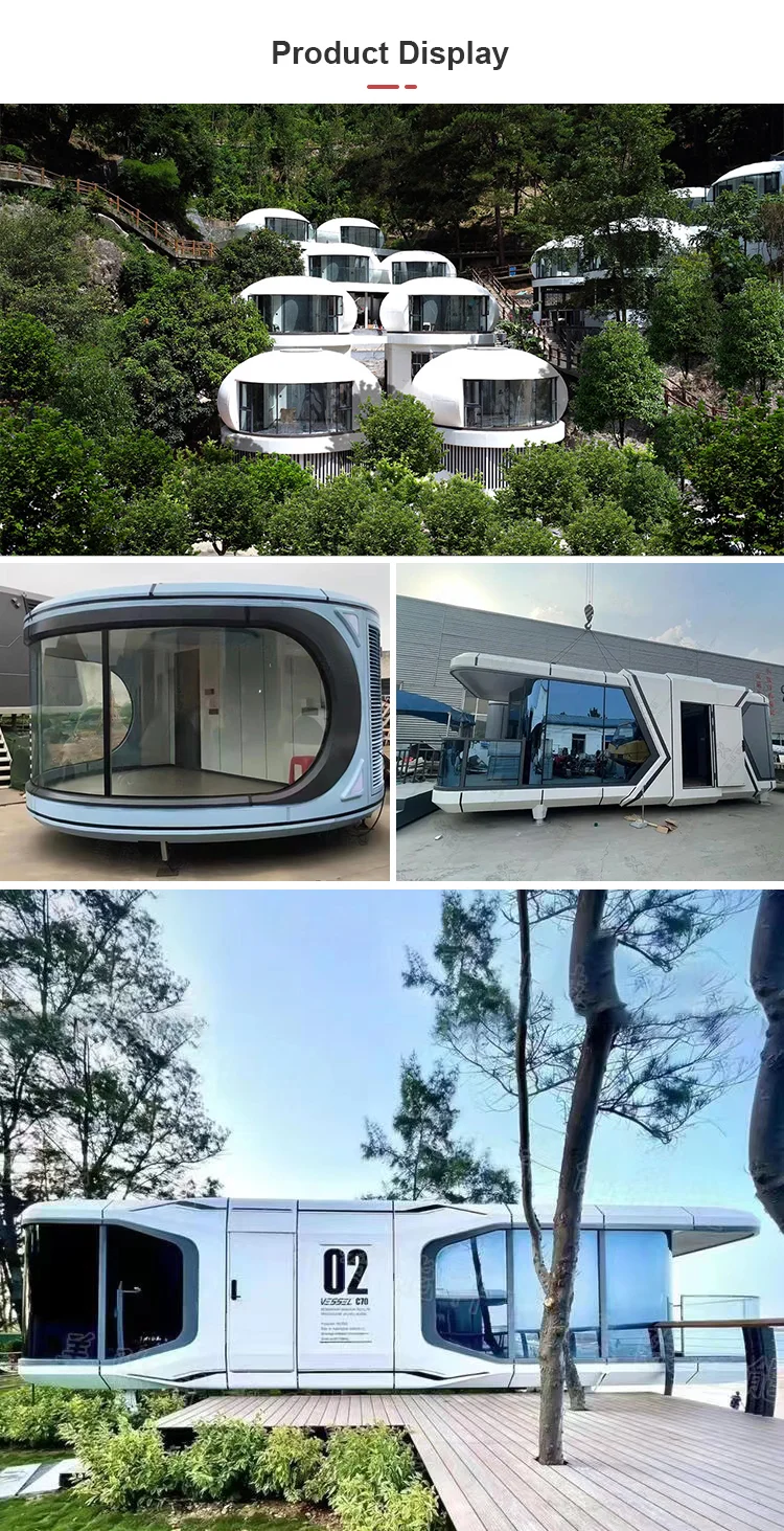 Movable Smart Capsule Hotel Desert Drought Customizable Steel Structure ...