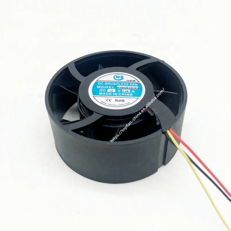 12v Dc Small Cooling Fans 3000rpm Waterproof Ip68 Outdoor Round Axial ...
