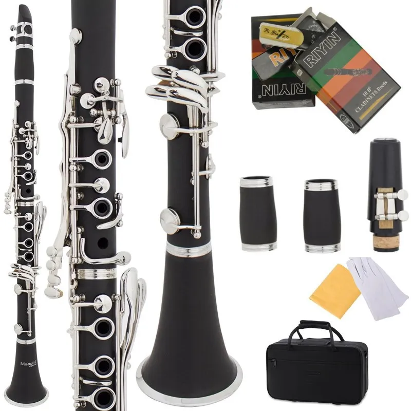 B-flat 17-key Clarinet Black Wind Instrument Clarinet with Luggage ...