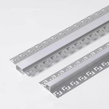 High Quality 13mm Width Recessed Plaster Led Profile Extrusion Black ...