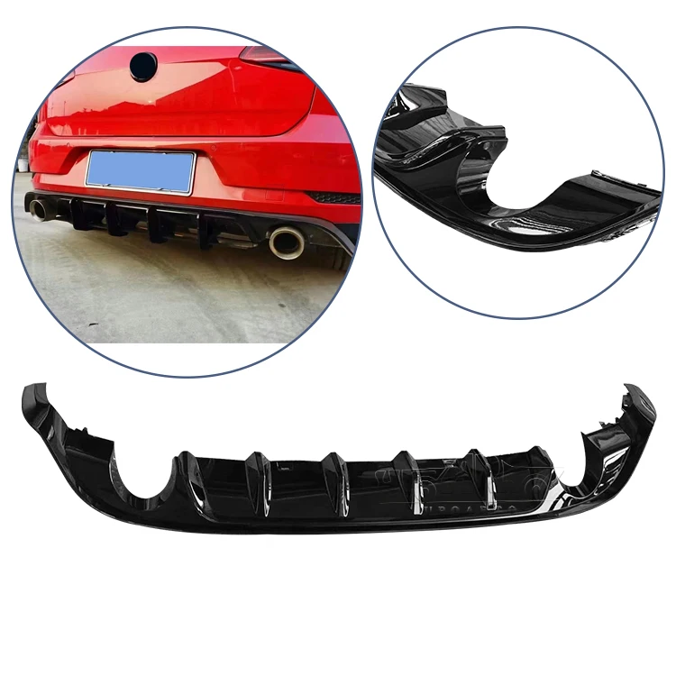 Quality Assurance Body Kit Abs Carbon Fiber Tcr Style Rear Bumper Lip ...